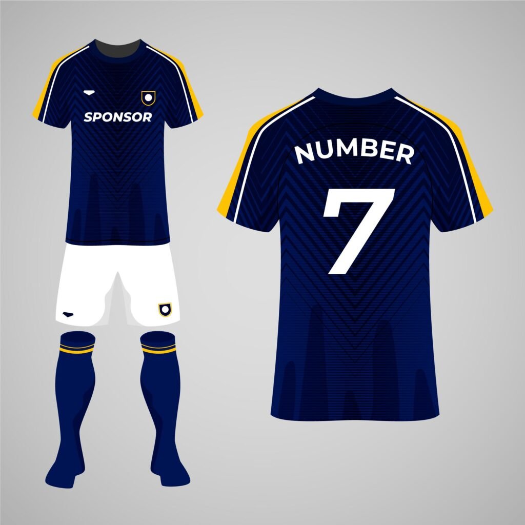 Round Neck Blue White Full Customized Logo, Sponsor, Name, Numbers ...